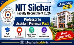 NIT Silchar Faculty Recruitment 2026: 35 Posts | ₹57K–₹1.44L Pay ...